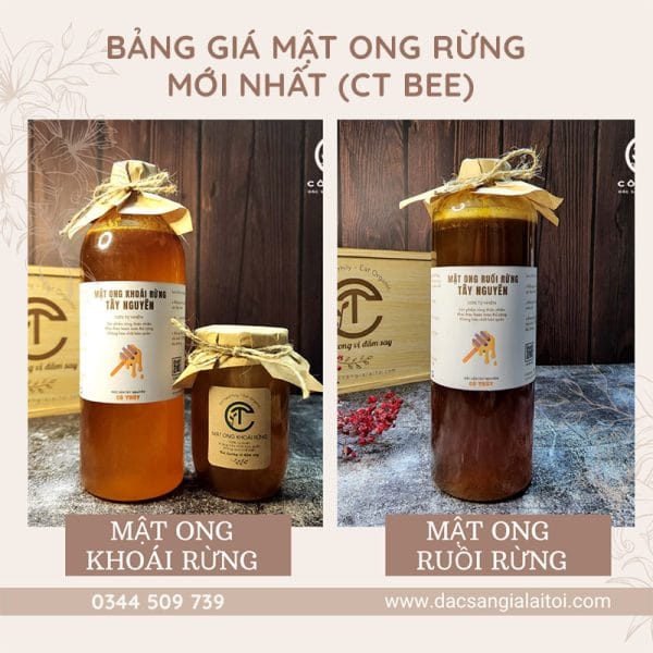 Bảng GIÁ MẬT ONG RỪNG Mới Cập Nhật 2025 Chi tiết » CT BEE FARM - Mật ...